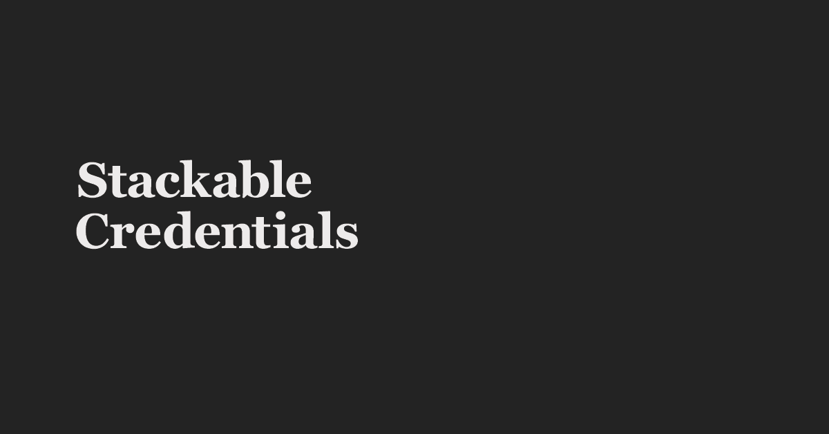 Level Up Your Career with Stackable Credentials. – Amaan Foundation